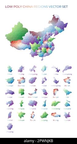 china regions map Stock Vector Image & Art - Alamy