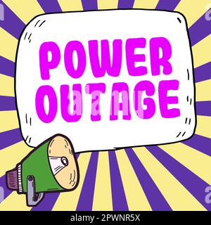 Writing displaying text Power Outage. Business concept The ability to ...