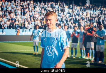 Malmoe, Sweden. 30th Apr, 2023. Hugo Larsson (L-R), Sebastian Nanasi ...