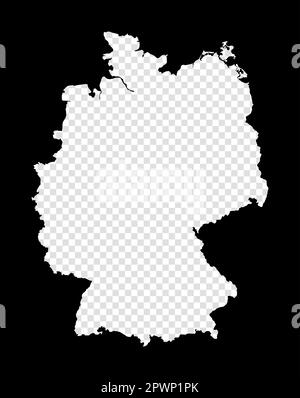 Stencil map of Europe. Simple and minimal transparent map of Europe ...