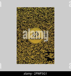 Modern poster with grain texture style. Editable, resizable, EPS 10 ...