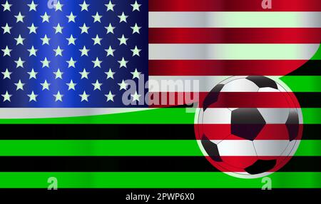 Football / soccer ball with a flag overlay of Austria on a football ...