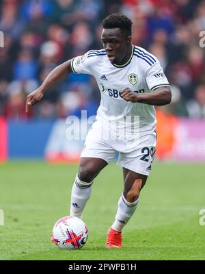 Leeds United's Wilfried Gnonto in action during the Sky Bet ...