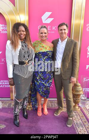 MIAMI, FL - APRIL 29: (L-R) Archie Drury, Tobin Jack Drury and Karolina ...