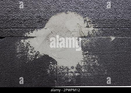 The texture of external wall insulation Stock Photo - Alamy
