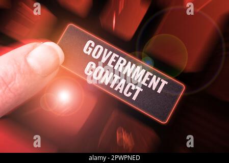 Conceptual display Government Contact. Business concept debt security ...