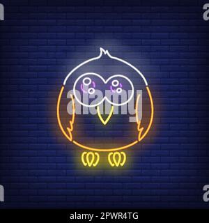 Cute owl neon sign Stock Vector Image & Art - Alamy