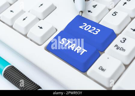 Writing displaying text 2023 Start, Business overview remembering past ...