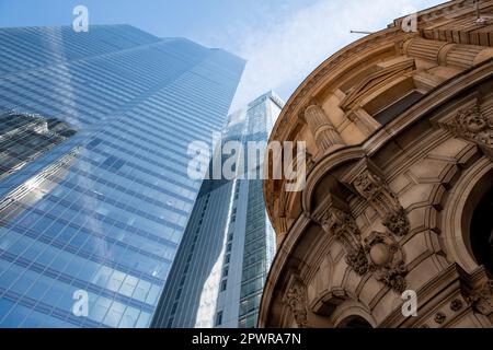 The Lloyds bank entrance on Threadneedle street in the city of london ...