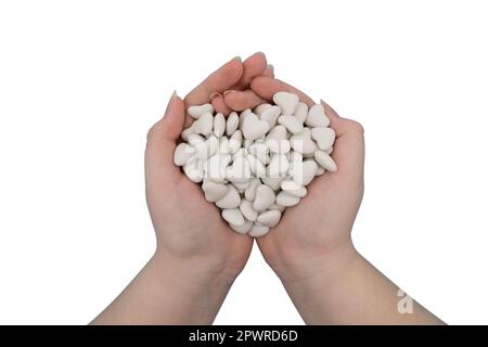 A handful of nails on a white background. Isolate Stock Photo - Alamy