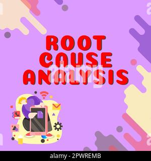 Conceptual display Root Cause Analysis. Conceptual photo Method of Problem Solving Identify ...