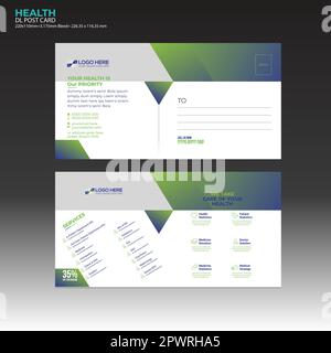 Vector health Postcard Design for invitation Stock Vector Image & Art ...