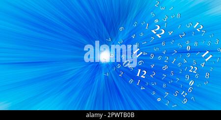 backdrop with numbers, numerology and math concept Stock Photo - Alamy