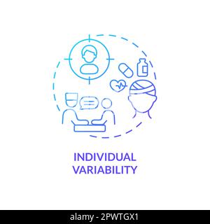 Variability blue gradient concept icon Stock Vector Image & Art - Alamy