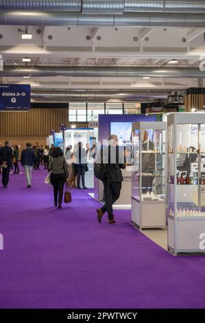 Paris Pharmapack 2023 by CPHI, interior exhibition hall of Paris Expo ...