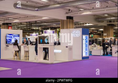 Paris Pharmapack 2023 by CPHI, interior exhibition hall of Paris Expo ...