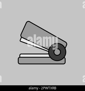 Stapler outline grayscale icon. Workspace sign. Graph symbol for your ...