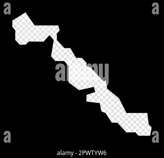 Musha Cay map. Blank vector map of the Island. Borders of Musha Cay for ...