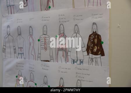 Creation by Yat Pit fashion designers Onying Lai and Jason Mui are ...