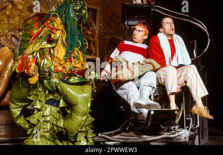 l-r: David Brett (Arthur Dent), Kim Durham (Ford Prefect) in THE ...