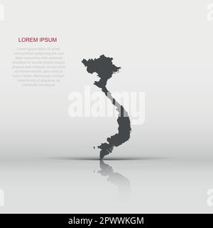 Vietnam map icon, outline style Stock Vector Image & Art - Alamy
