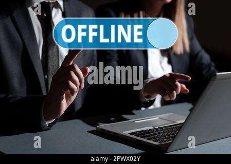 Conceptual display Offline. Word for Not having directly connected to a ...