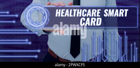 Conceptual display Healthcare Smart Card, Business concept A card that ...