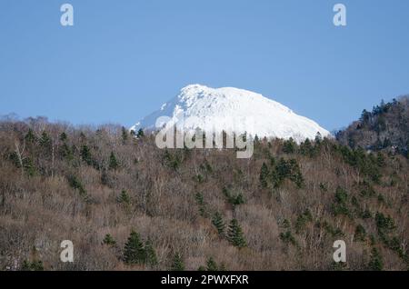 Snow-capped Mount Rausu. Shiretoko National Park. Shiretoko Peninsula ...