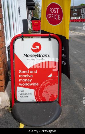 MoneyGram money transfer Send Money and Receive money forms Stock Photo ...