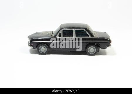 black car toy old and dust on white background Stock Photo - Alamy