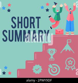 Inspiration showing sign Short Summary. Business approach Brief ...