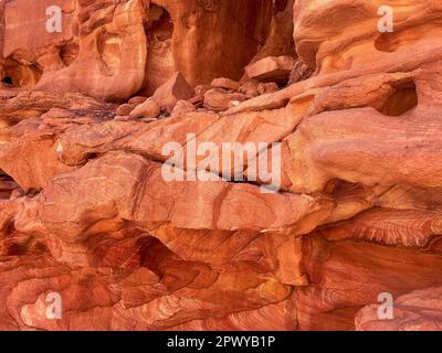 Colored canyon with red rocks. Egypt, desert, the Sinai Peninsula ...
