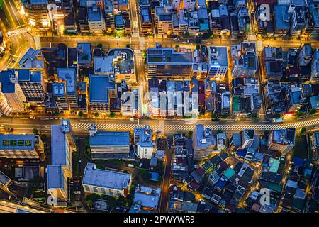 Aerial photo in Tokyo. Shooting Location: Sumida -ku, Tokyo Stock Photo ...