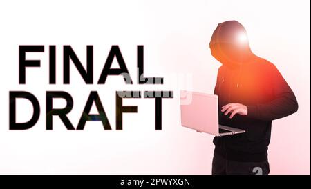 Text showing inspiration Final Draft. Business showcase final version ...