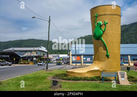 The Golden Gumboot - a famous landmark in Tully, Queensland, Australia ...