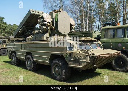 The SA-8 Gecko tactical surface-to-air missile system developed by the ...