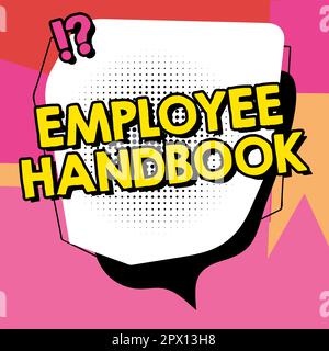 Conceptual caption Employee Handbook. Conceptual photo Document that ...