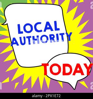 Conceptual caption Local Authority. Conceptual photo the group of ...
