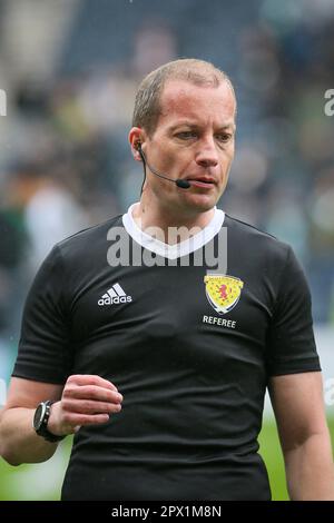 William Collum, SFA registered football referee photographed at Hampden ...