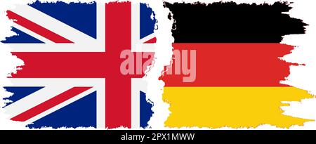 UK and Germany grunge flags connection, vector Stock Vector Image & Art ...