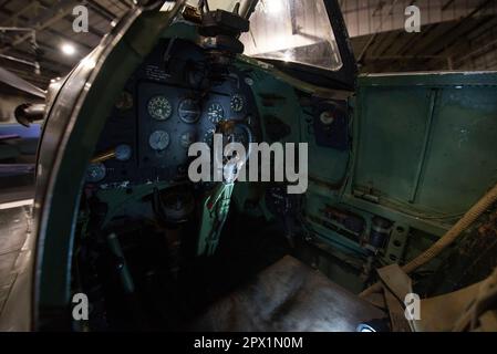 Supermarine Spitfire MkI cockpit interior Stock Photo - Alamy