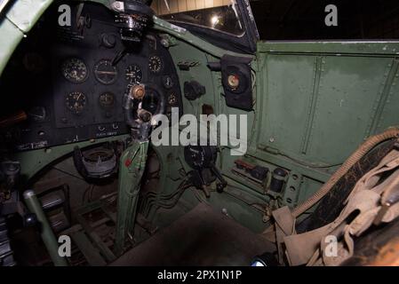 Supermarine Spitfire MkI cockpit interior Stock Photo - Alamy