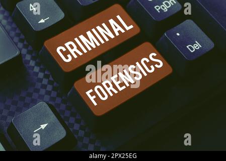 Inspiration showing sign Criminal Forensics. Word Written on Federal ...