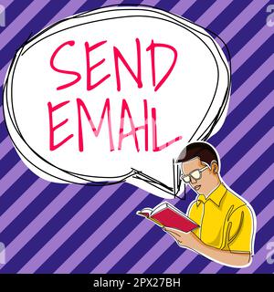 Inspiration showing sign Send Email, Business idea the system for using computers to send ...