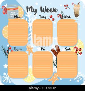 January monthly planner, weekly planner, habit tracker template and ...