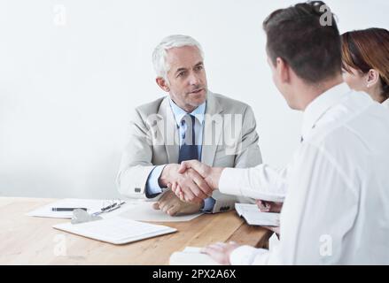 You will be perfect for our business team. a business man shaking hands ...