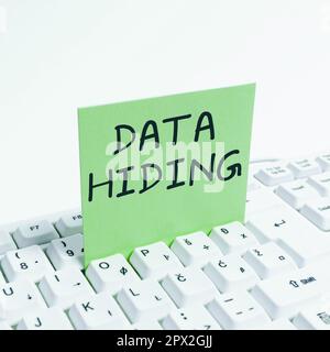 Conceptual display Data Hiding, Business approach Secretly embedding data in graphics images and ...