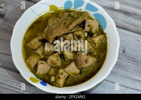 Egyptian kolkas plate cuisine, a delicious taro root stew made with a ...