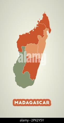 Detailed vector map poster of Antananarivo city administrative area ...