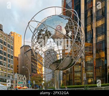 Kim Brandell’s Globe Sculpture next to Trump International Hotel ...